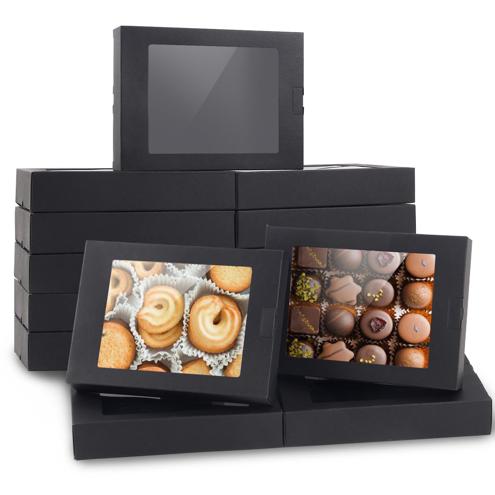 Amazon.com: DUOTAN 25 PCs 7.3x5.3x1.37 Inch Kraft Gift Boxes, Rectangle ...