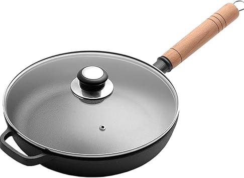 Amazon｜Minp フライパン 鉄鋳物製鍋 22cm 25cm 27cm 29cm IH ガス対応, 焦げ付かない 最高の耐久性 高温対応 耐久 食器洗機対応 手入れが簡単 有害物質を含ま ...