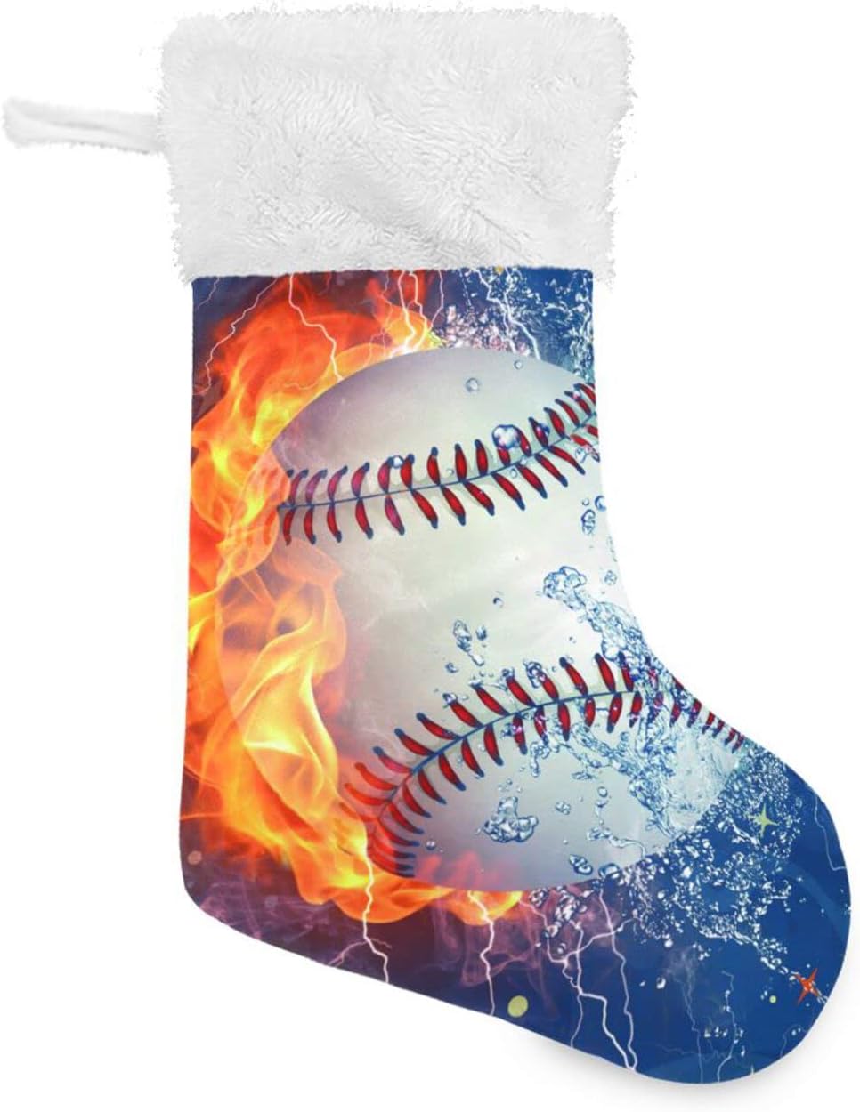 Amazon.com: Kigai Fire Water Baseball Christmas Stockings Personalized ...