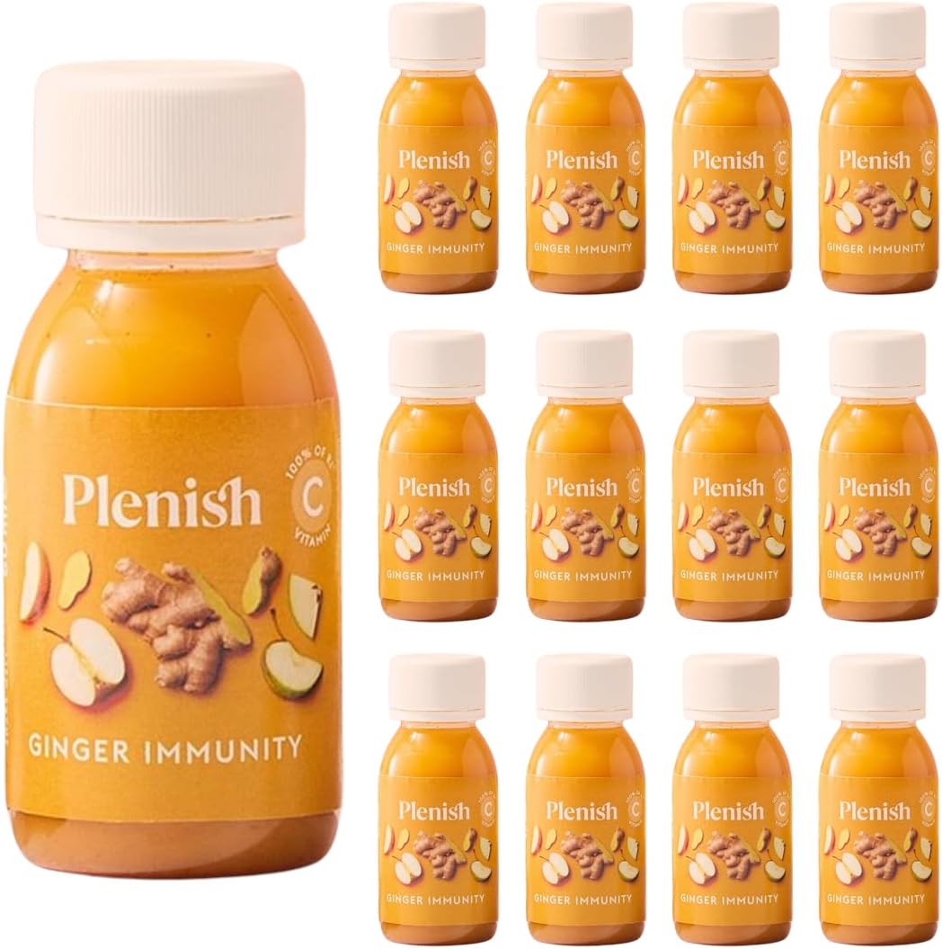 Plenish Immunity Ginger Shots 12 x 60ml | 100% of Your Daily Vitamin C ...