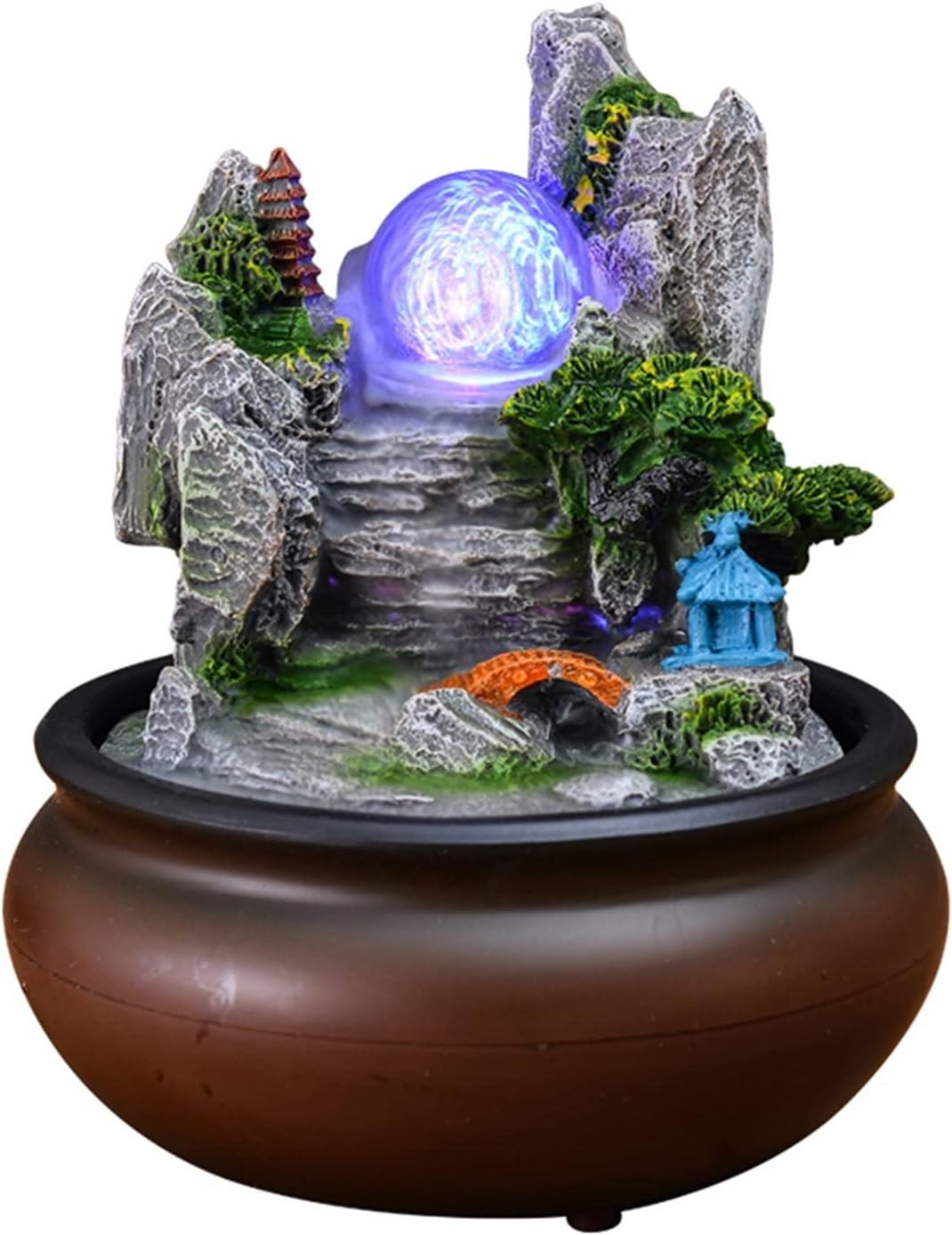 Amazon.co.jp: Desktop Fountain Indoor Tabletop Fountain Mini Water ...