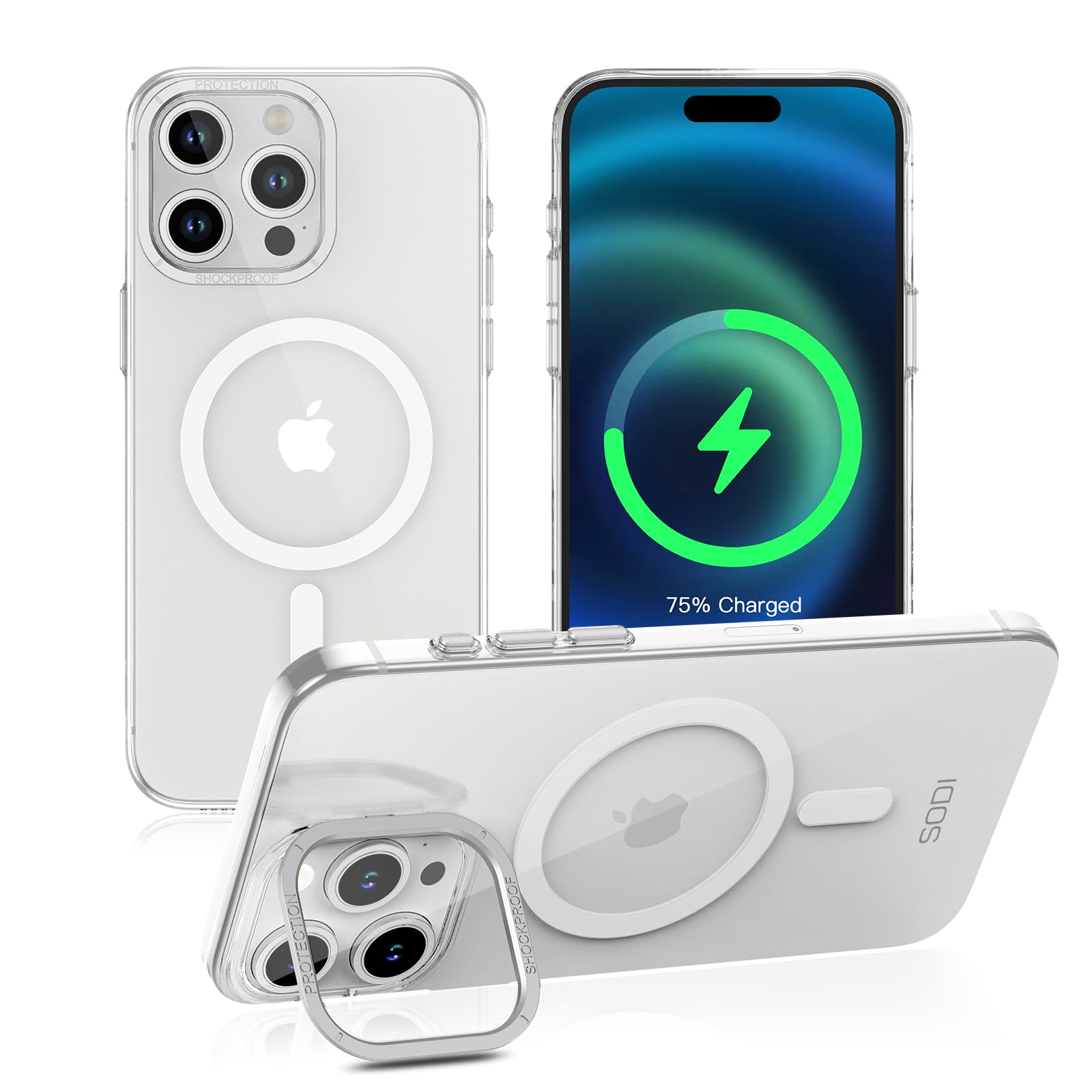 Amazon.com: SODI for iPhone 15 Pro Max Case, Fit for Wireless Accessory ...