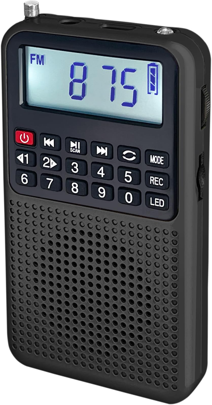 Amazon.com: Rysamton Portable AM/FM Radio, Digital Radio Recorder ...