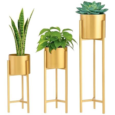 DIVINE DECO Plant Stand for Living Room Metal Planters for Indoor ...