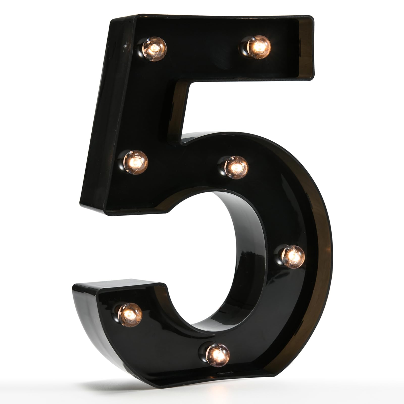 Amazon.com: OYCBUZO Light Up Black Alphabet Marquee Number Sign LED ...