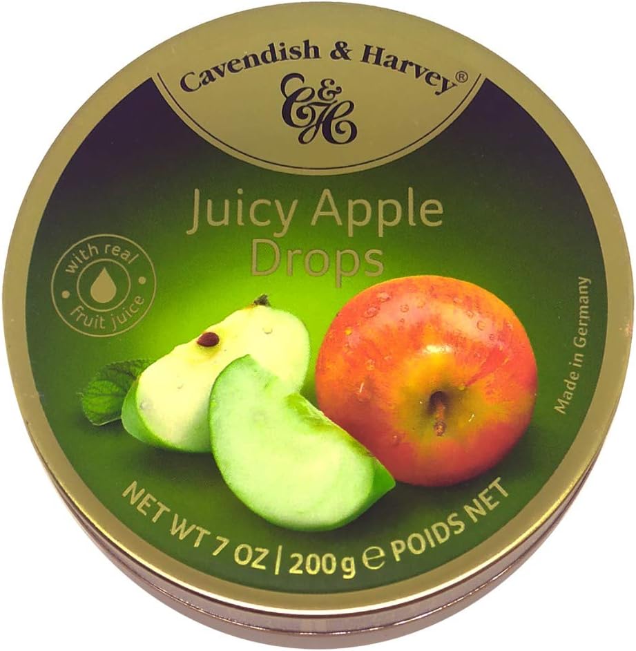 Amazon.com : Cavendish & Harvey Apple Drops (2 x 200g) Tin : Grocery ...