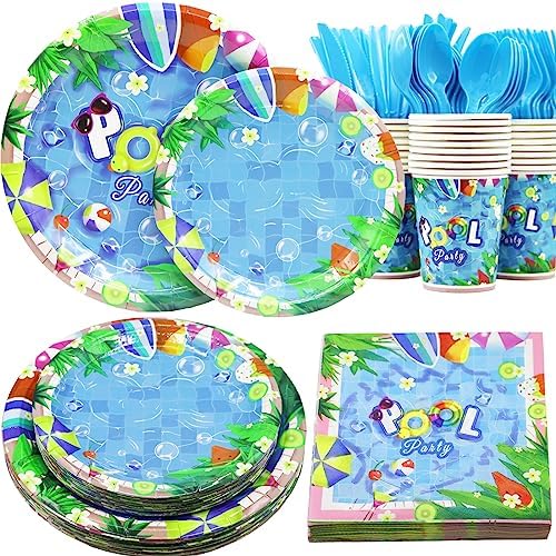 Amazon.com: Gift Boutique Pool Beach Summer Party Supplies Set Includes ...