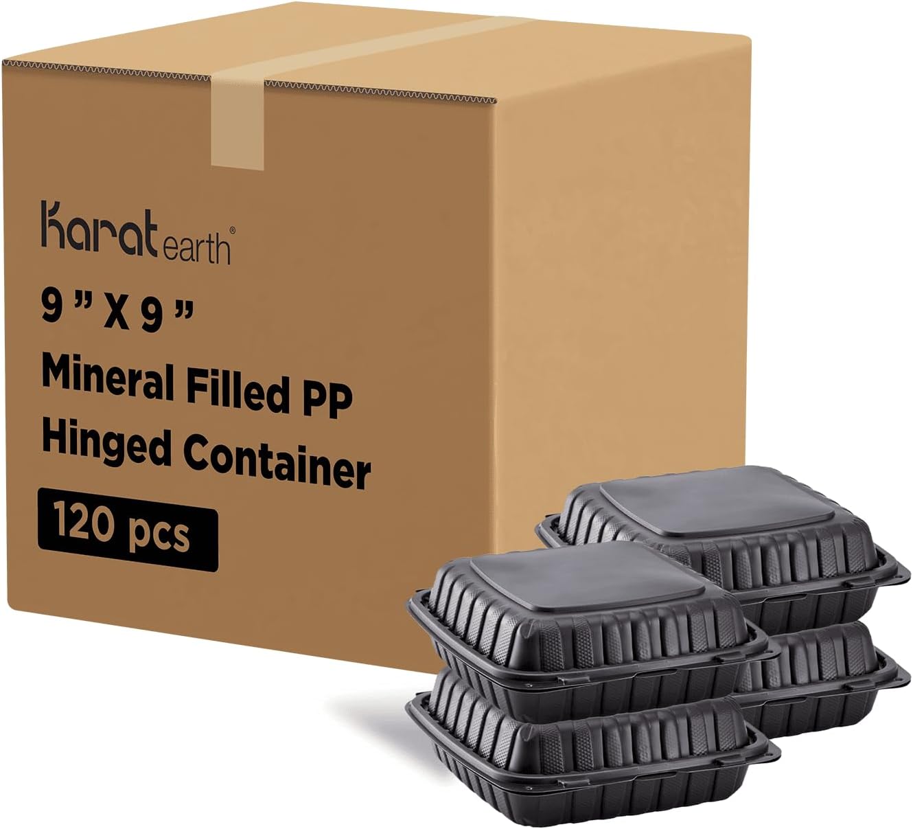 Amazon.com: Karat Premium PP Hinged Container, Take Out Food Containers ...