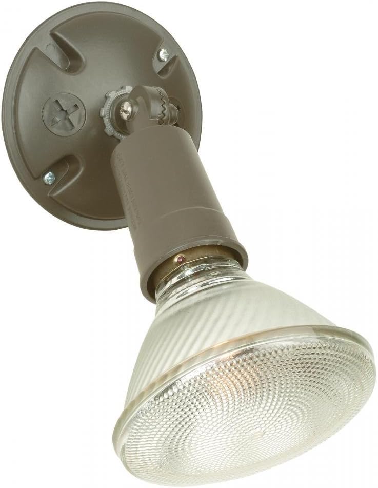 Exteriors PH-1BZ 1 Light PAR Holder, Bronze - Job Site And Security ...