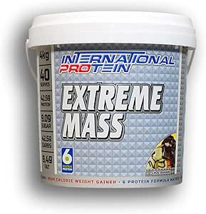International Protein Extreme Mass Choc Banana Flavour Weight Gainer ...