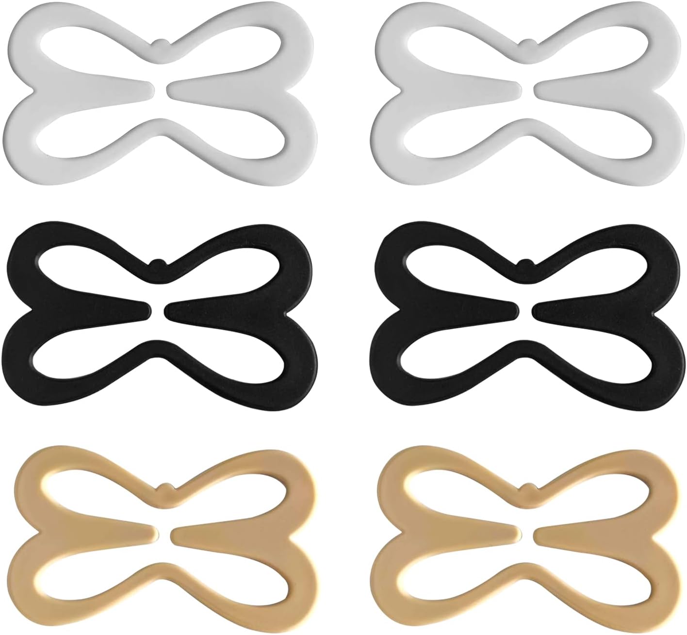 Fizzix 6-Pack Back Bra Clip Set – Non-Slip Bra Strap Clips for Women ...