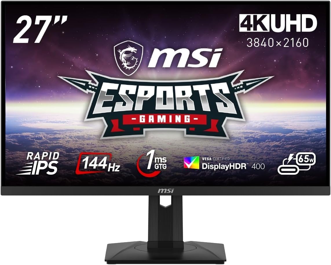 Amazon.co.jp: MSI ゲーミングモニター MAG 274UPF 27インチ/4K UHD/RAPID IPSパネル/144Hz ...