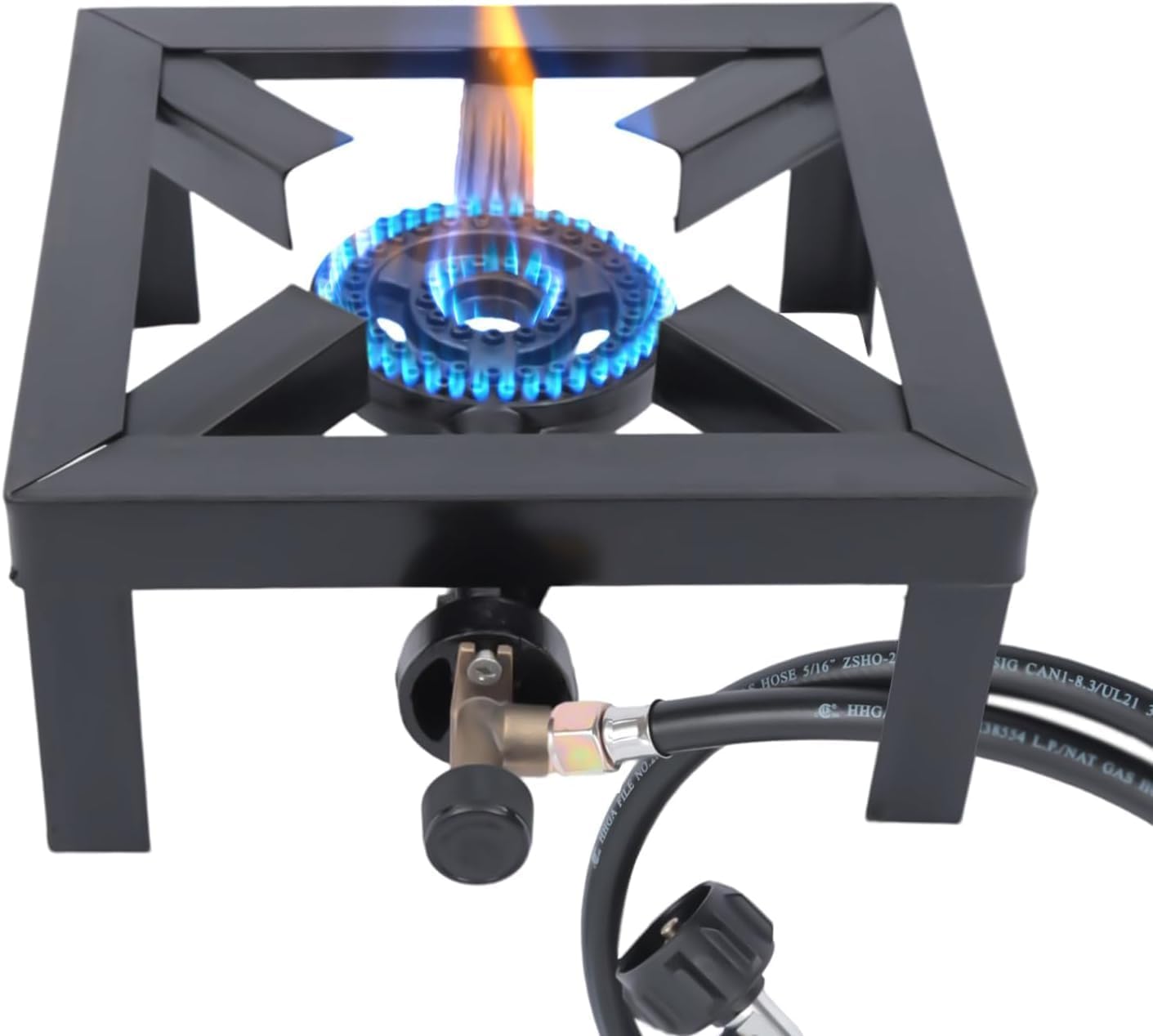 Amazon.com: Square Portable Single Burner Outdoor Gas Stove Propane ...
