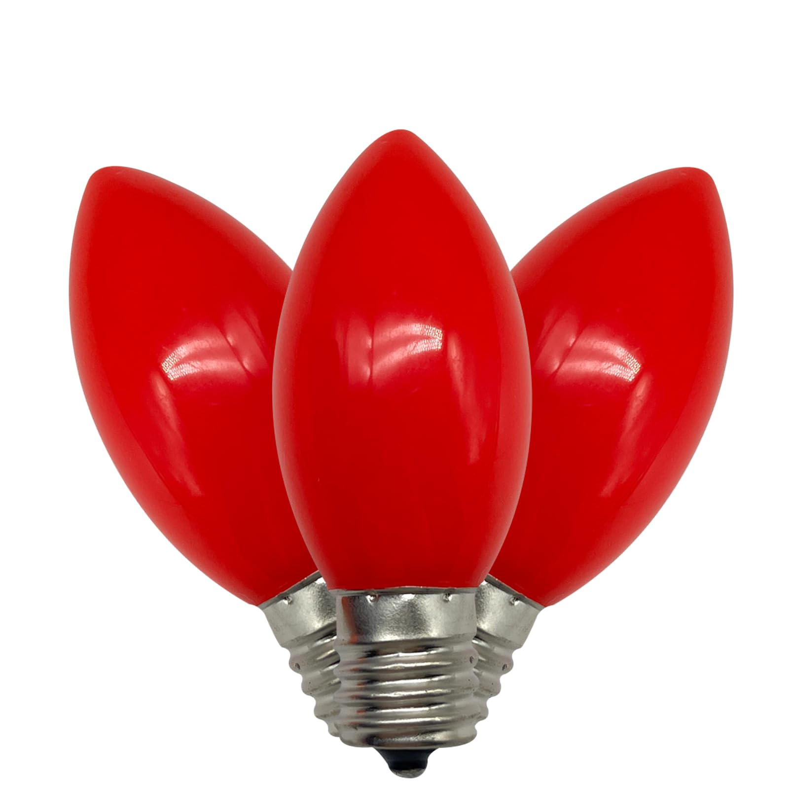 ShineU 25 Pack C9 LED Replacement Christmas Light Bulbs, E17 Base Led ...