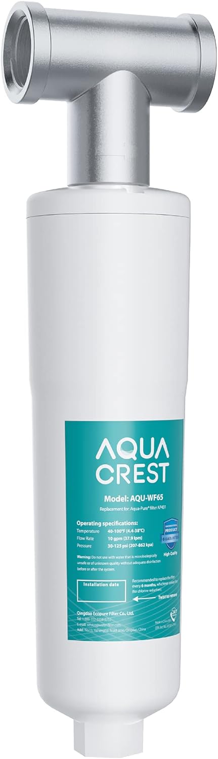 AQUA CREST AP431 AP430SS Whole House Scale Inhibitor - Inline Water ...