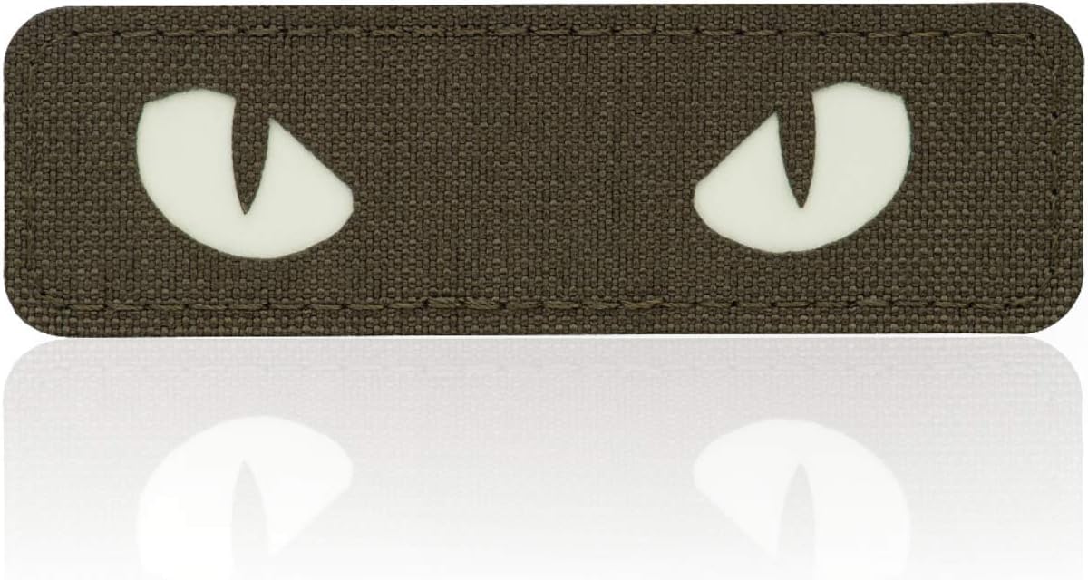 Amazon.com: M-Tac Cat Eyes - Glow in The Dark - Morale Patches Tactical ...
