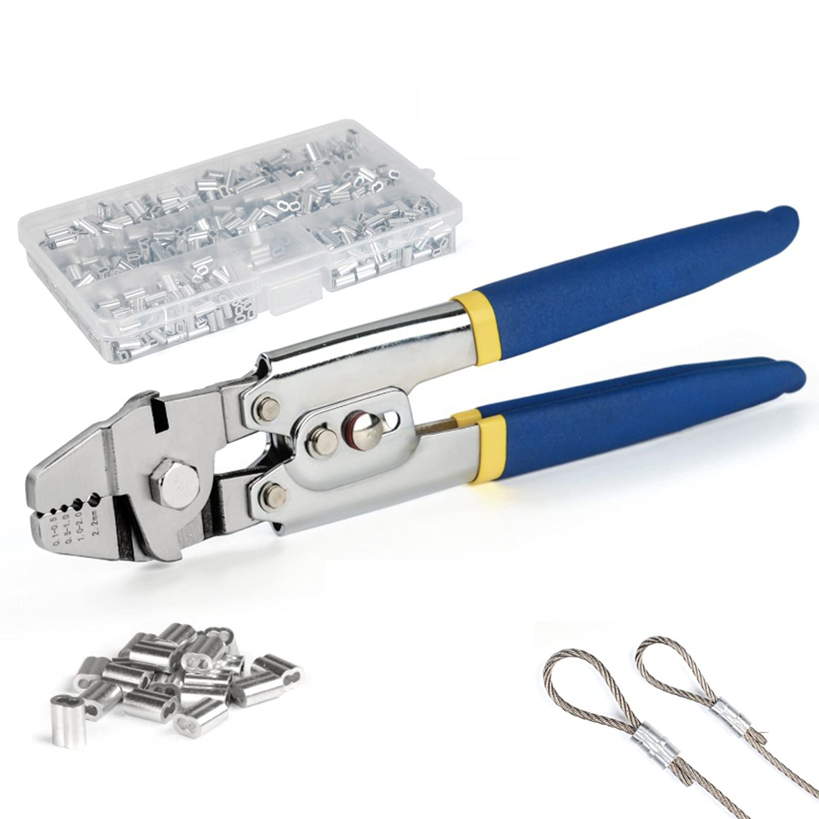 Wire Rope Crimping Pliers With 150pcs Ferrule Kit Up To | Desertcart ...