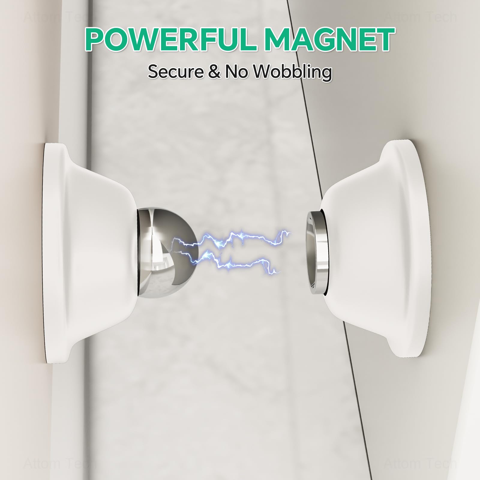 Snapklik.com : NiHome White Magnetic Door Stop For Secure Door Holding ...