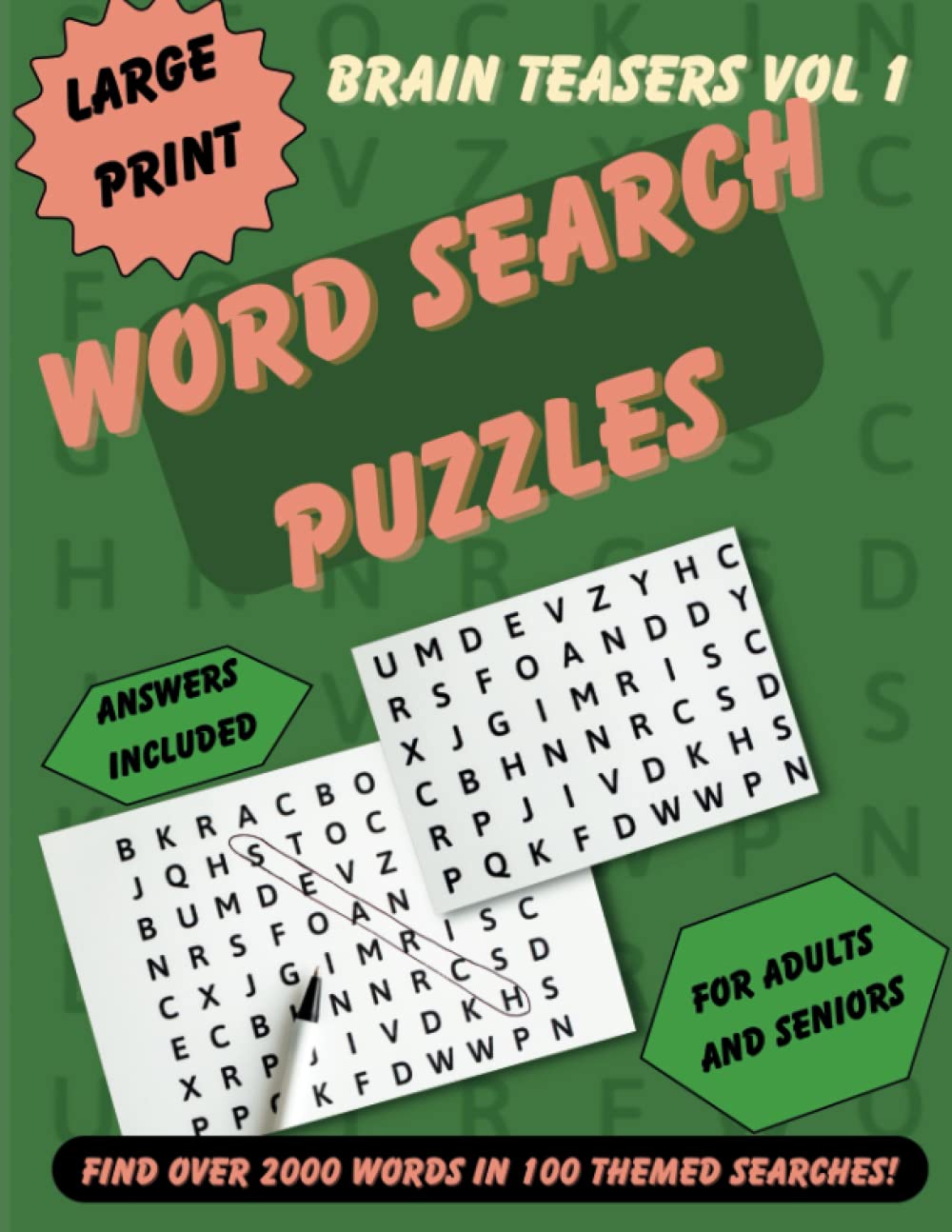 Brain Teasers Vol 1: Word Search Puzzles: Challenge Your Mind with Over ...