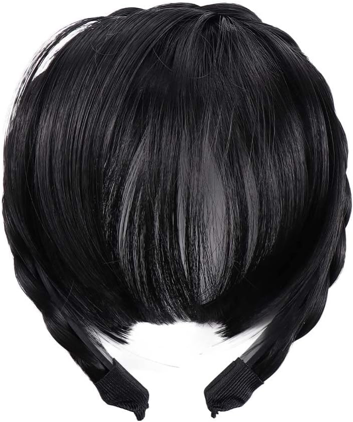 Amazon.com : Front Hair Bangs Wigs Headband, Front Hair Bangs Fringe ...