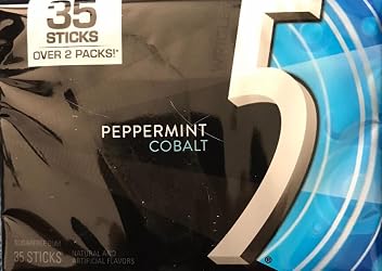 Amazon.com: 5 GUM Sugar Free Chewing Gum, Peppermint Cobalt, 35-stick ...
