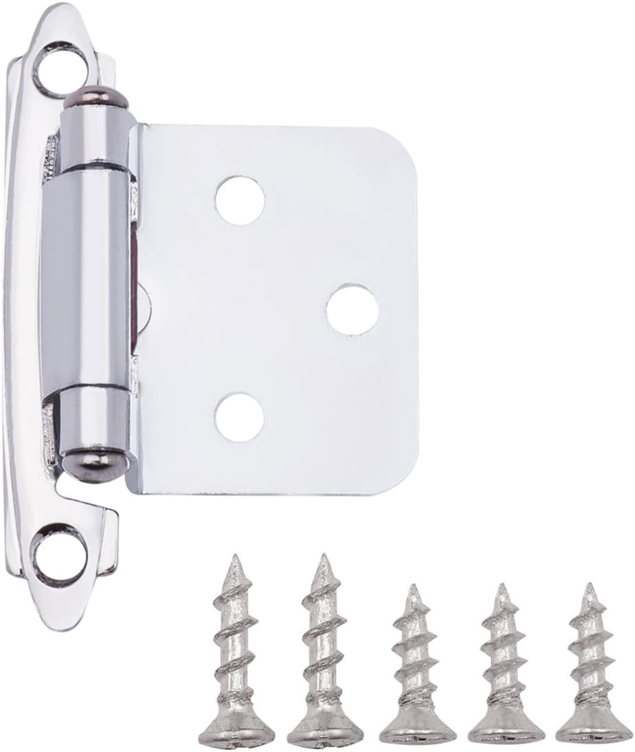 AmazonBasics Cabinet Variable Overlay Hinge, 10-Pair Pack, Polish ...