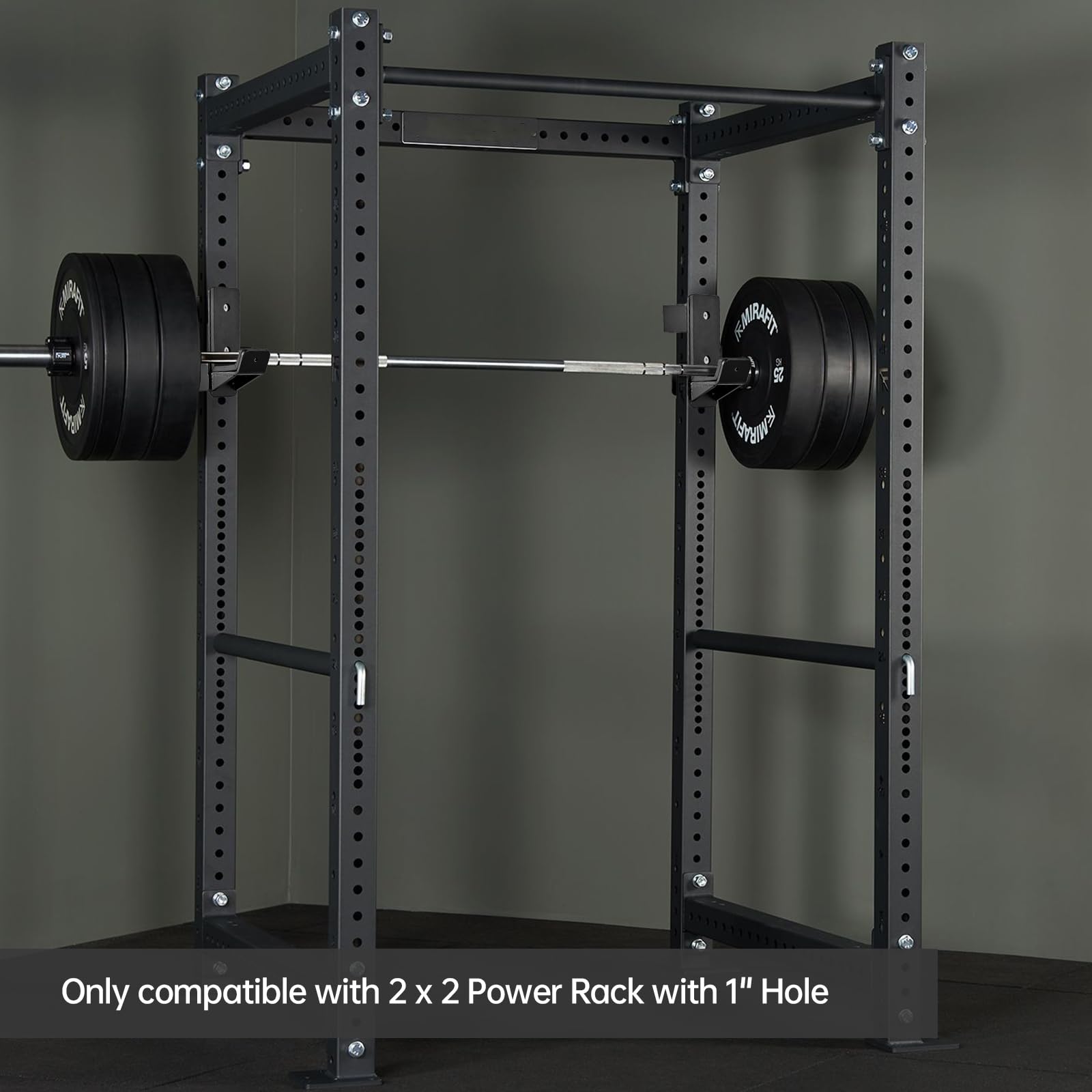 AINAFIX J Hooks for 2" x 2" Power Rack with 1" or 5/8" Hole, Rubber Pad ...