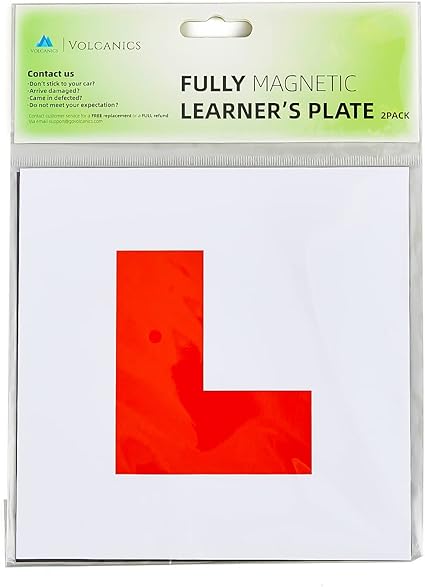 Magnetic L Plates for Learner Drivers 2 PACK Fully Magnetic Learning ...