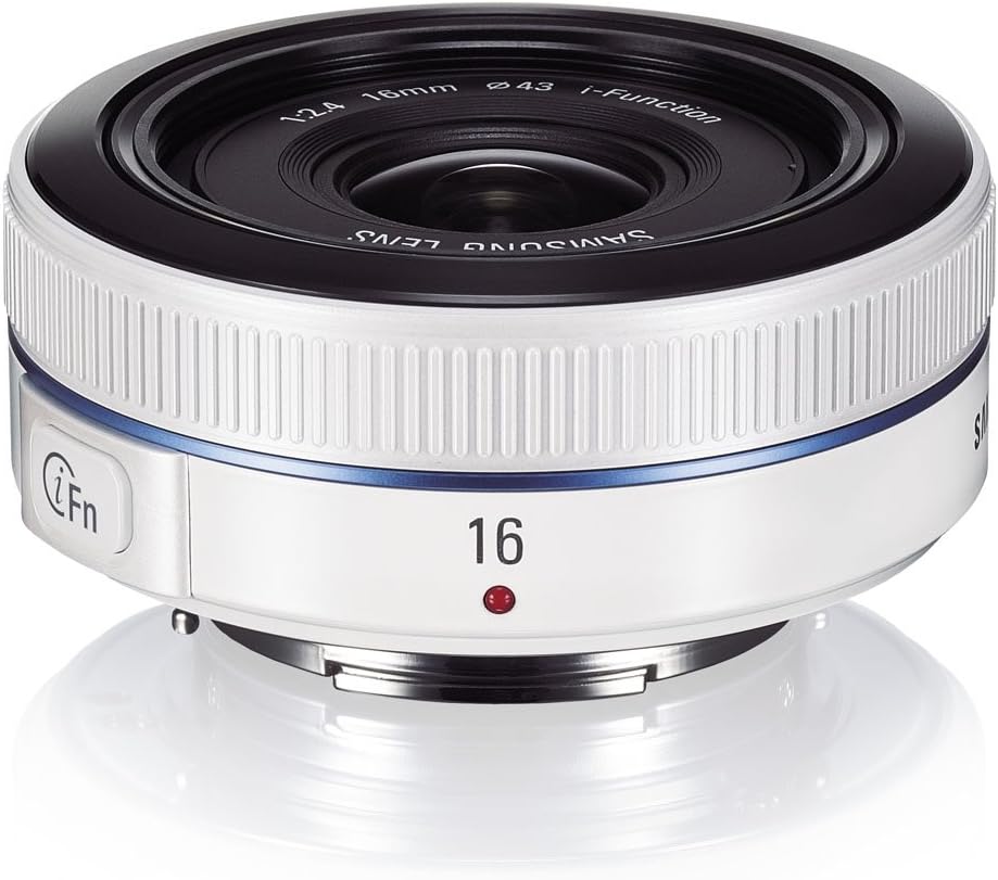 Amazon.com : Samsung NX 16mm f/2.4 Camera Lens (White) : Camera Lenses ...