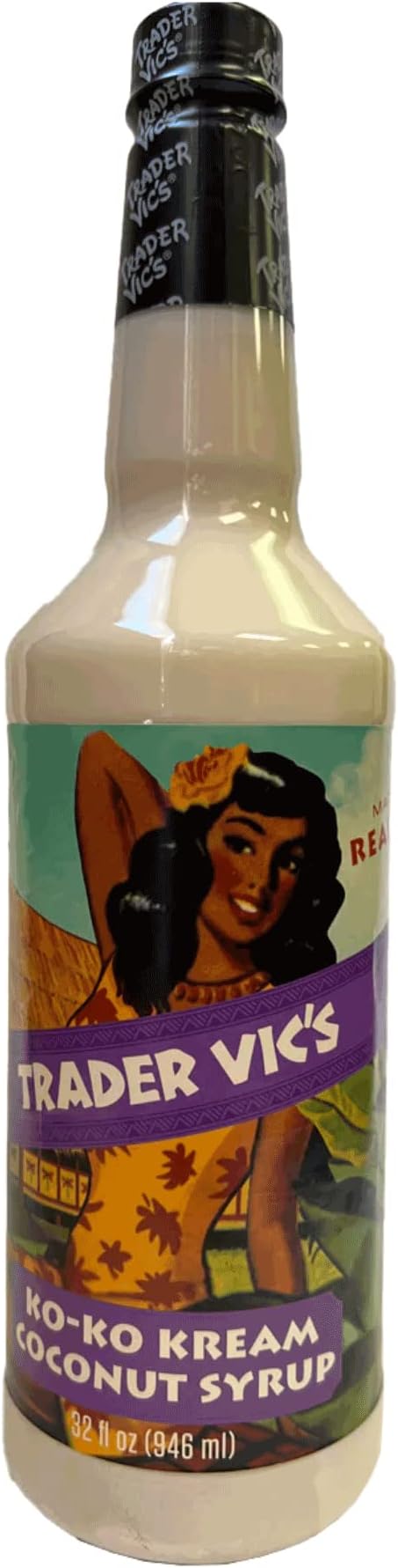 Amazon.com : Trader Vic's Premium Ko-Ko Kream Coconut Syrup, Cocktail Drink Mix, 32 Ounce Bottle ...