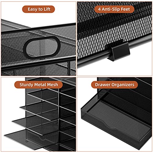 Snapklik.com : Marbrasse Desktop Literature Organizer, Mesh Paper Organizer