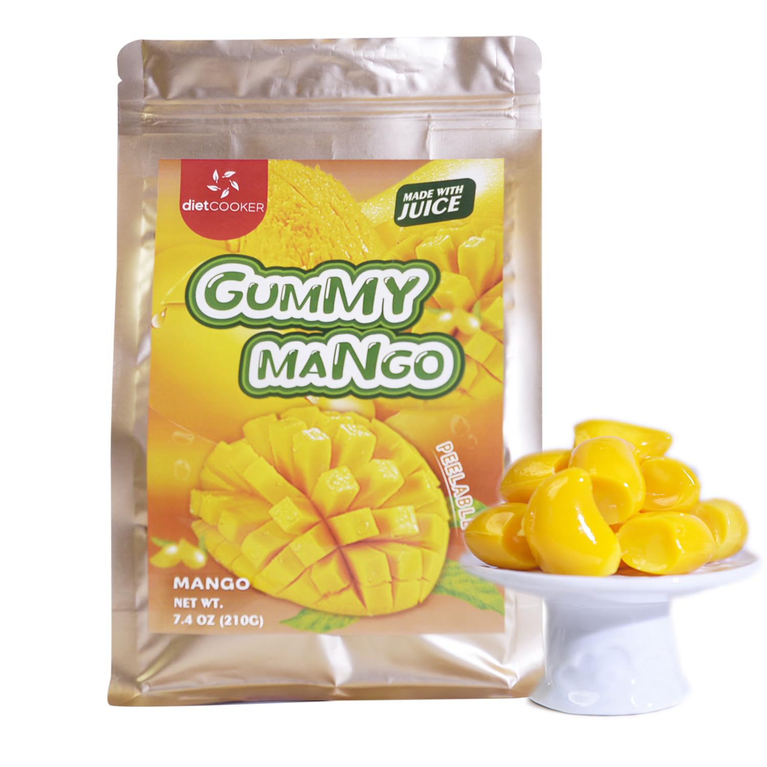 Amazon.com: DIET COOKER 7.4 oz Peelable Mango Candy, Holiday Candy ...