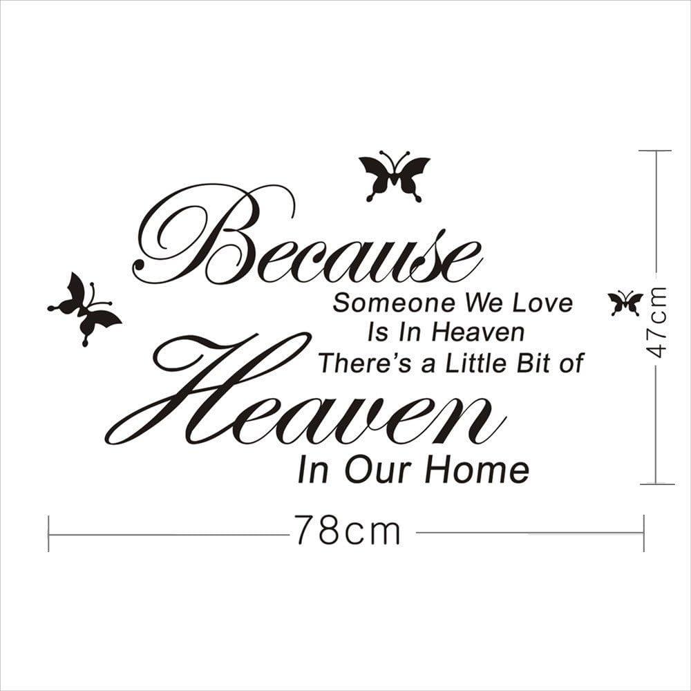 Toprate(TM) BECAUSE SOMEONE WE LOVE IS IN HEAVEN THERE'S A LITTLE BIT ...