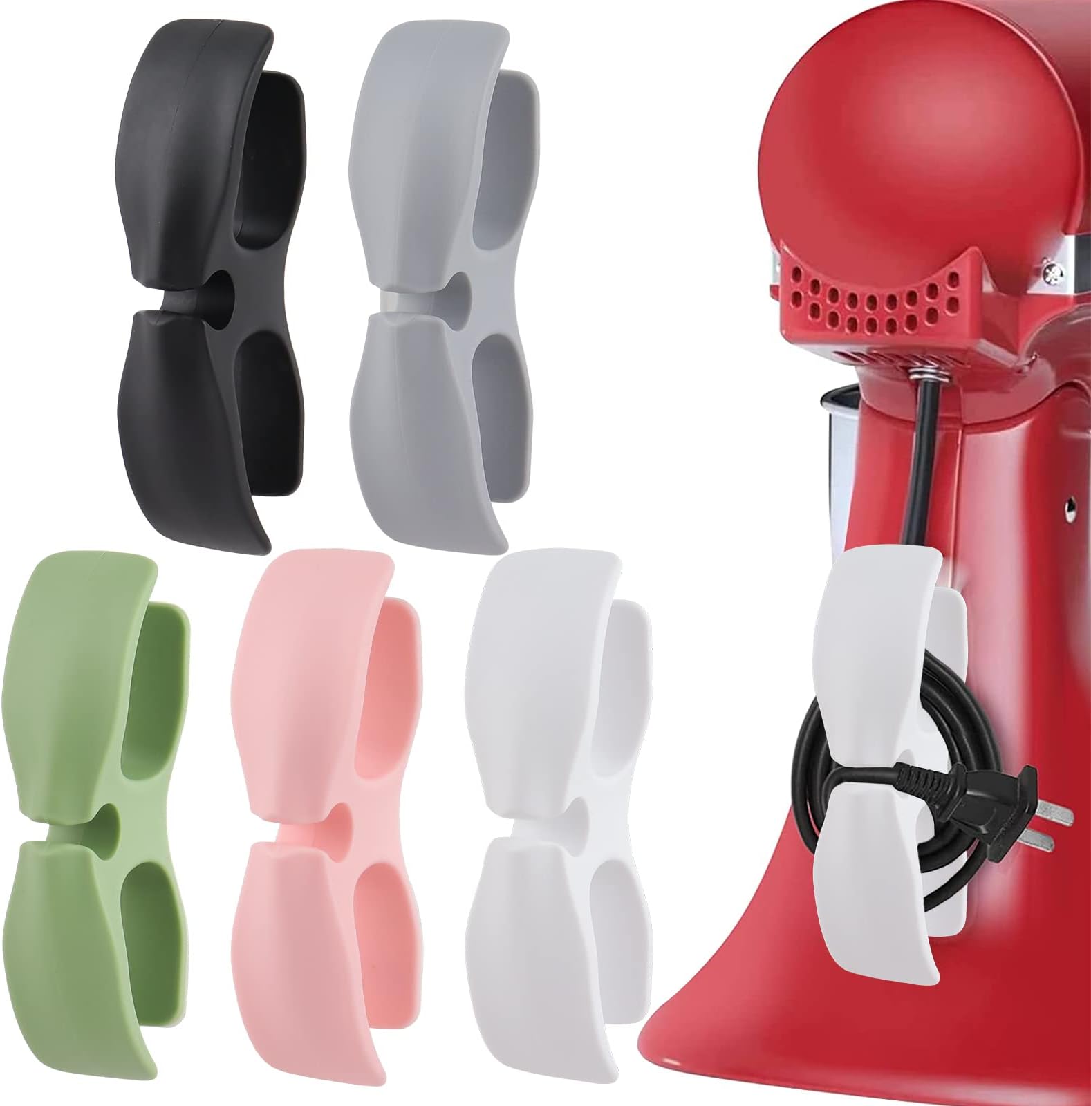 Amazon.com: IFLYTEL Cord Organizer for Appliances, 5 Pack Colorful ...