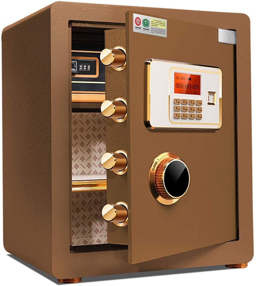Security Safe Box Safes for Home Key Lock 3-Layer Electronic LCD Screen ...