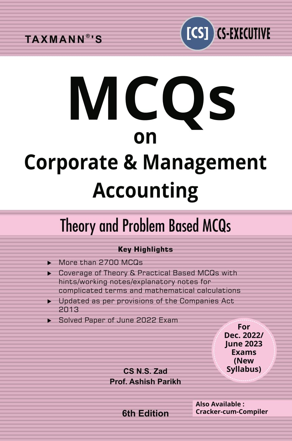 Buy Taxmann's MCQs on Corporate & Management Accounting (Paper 5 | CMA ...