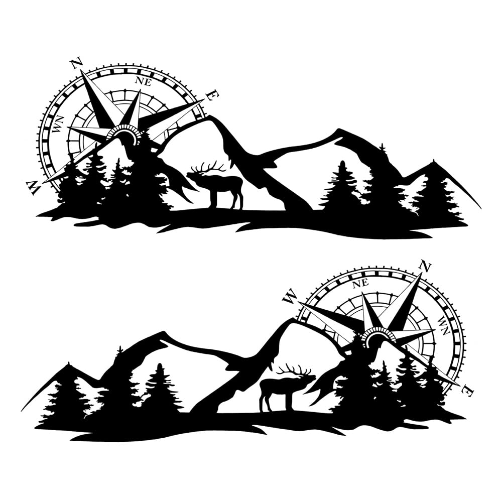 Amazon.com - TOTMOX Mountain Car Stickers and Decals Vinyl Car Decals ...