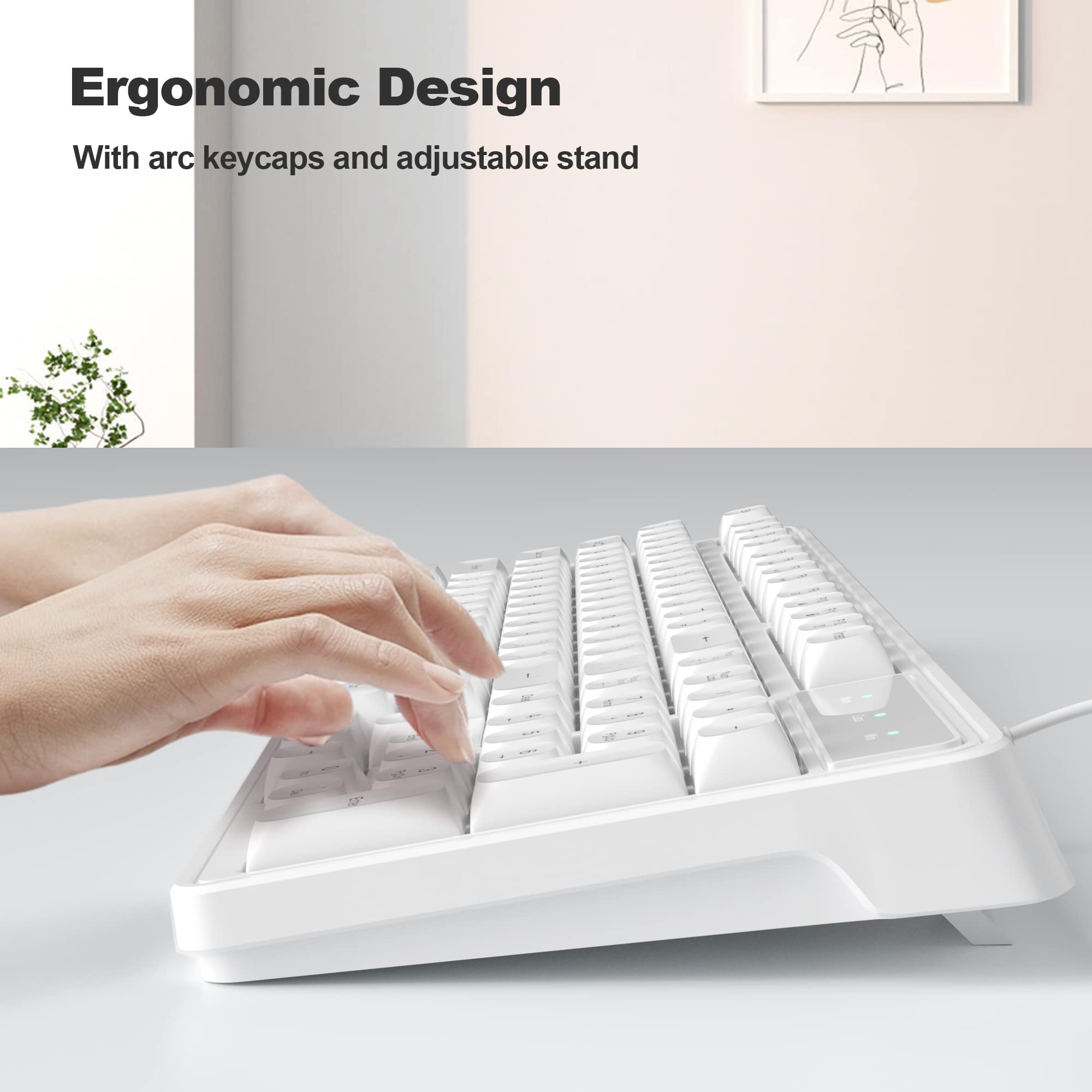 Snapklik.com : Camiysn Gaming Keyboard, 98 Keys Wired Quiet Computer ...