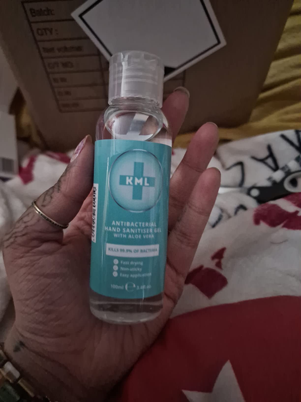 Halo KML Hand Sanitiser Skin Soothing Gel - 100ml - Pack of 120 ...