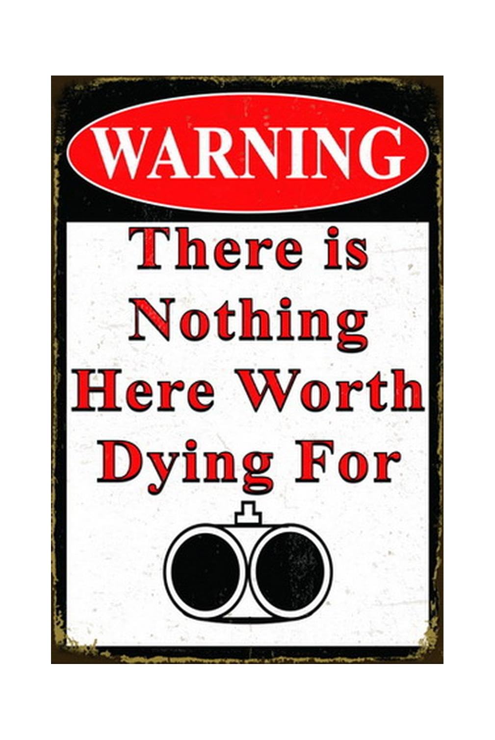 Amazon.com : Xanovir Funny No Trespassing Sign, Metal Warning Tin Signs ...