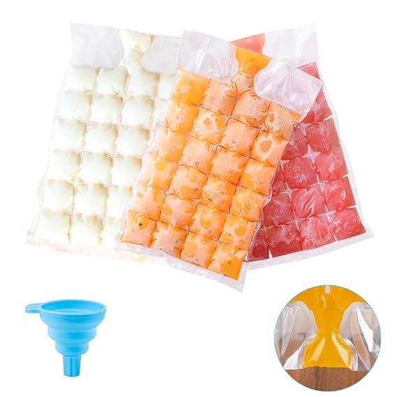 Buy Ice Cube Bags Disposable,Ice Cube Bag,Self-Sealing Ice Cube Bags ...