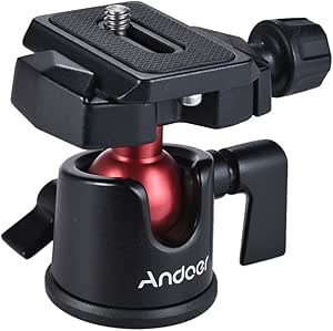 Amazon.com : Andoer Mini Panorama Ball Head, Tripod Ball Head 360 ...