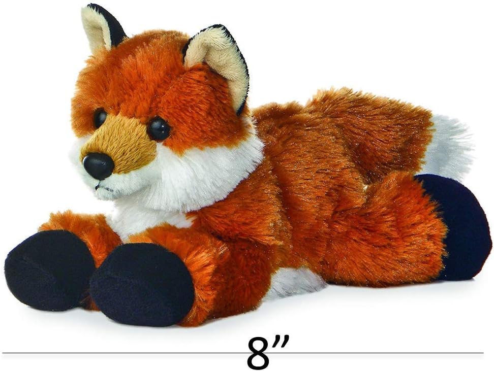 Aurora Mini Flopsi Foxxie 8"" Stuffed Animal & Finger Puppet Storybook ...