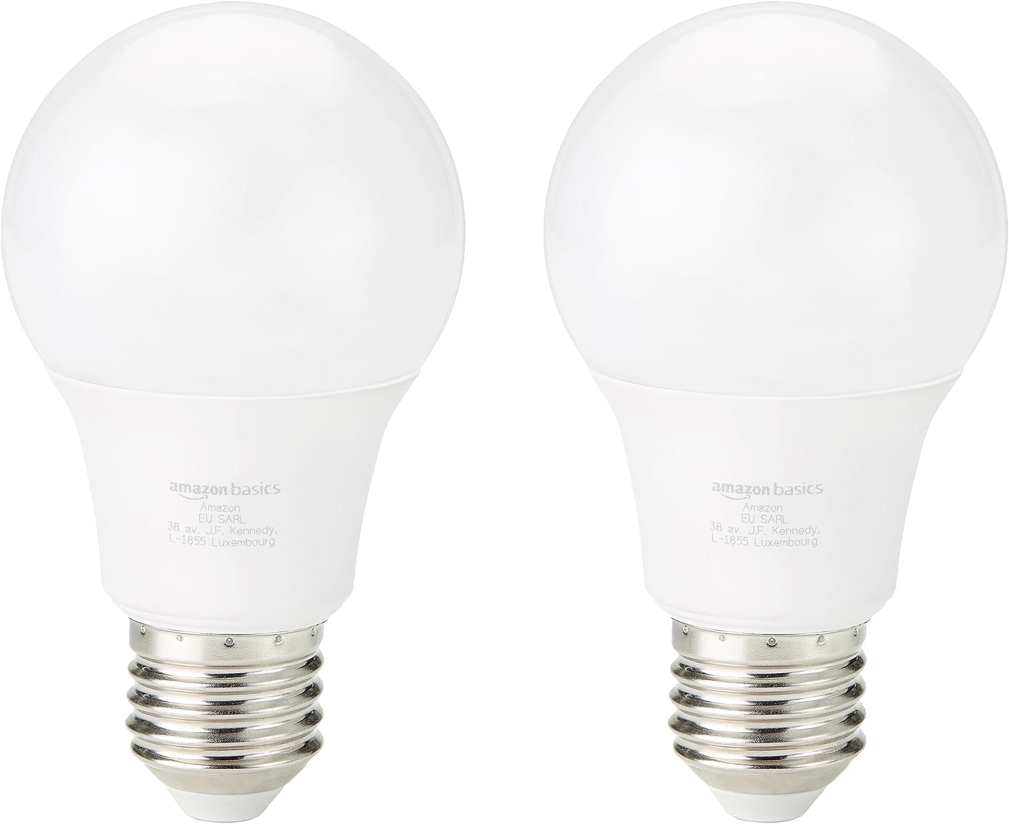 Amazon Basics LED E27 Edison Screw Bulb, 8W (equivalent to 60W) Cool ...