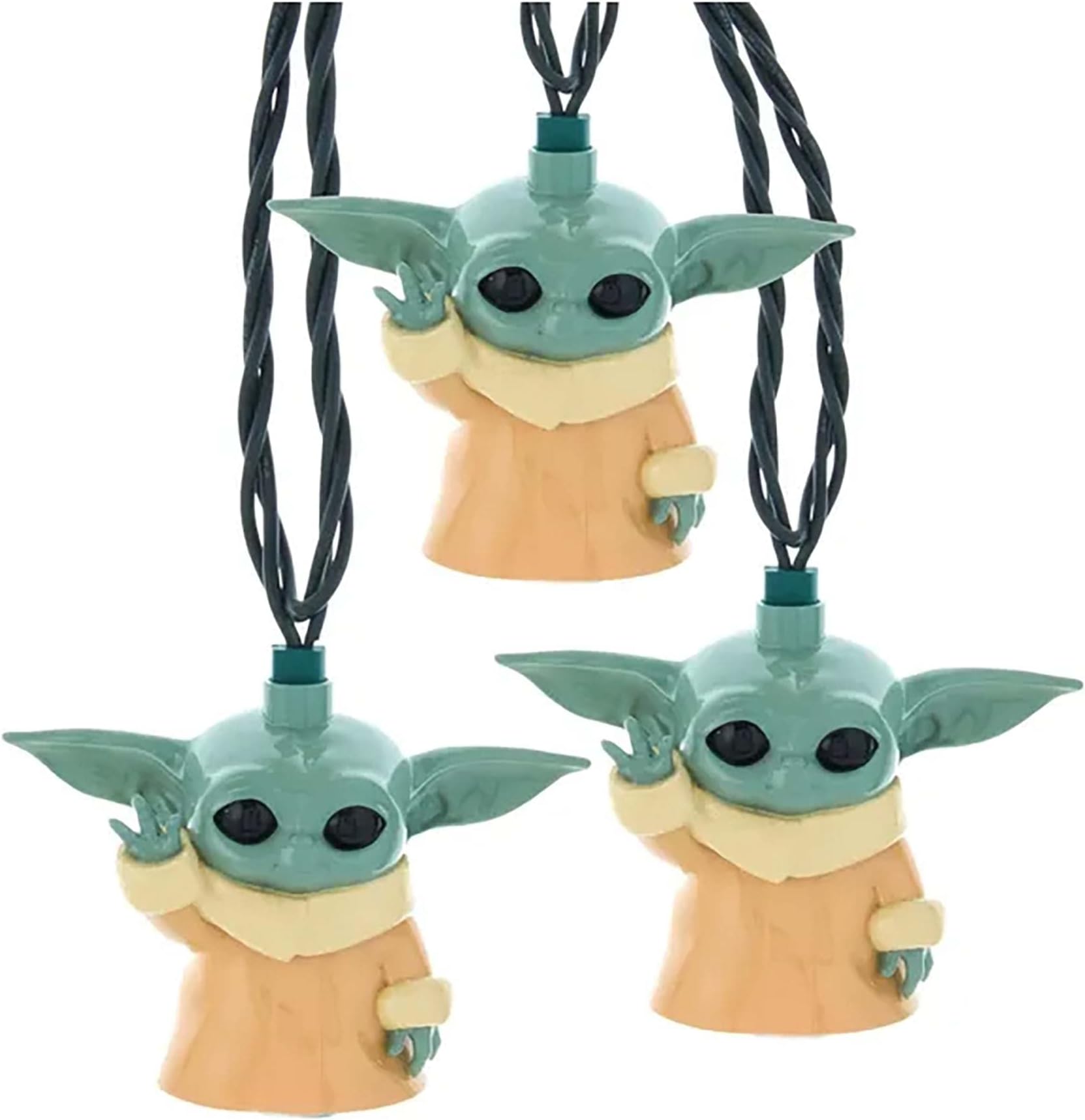 Amazon.com: Kurt Adler UL 10-Light Star Wars Santa Yoda Light Set ...