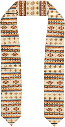 Amazon.com: YQxwJL Native American Print Print Graduation Stole,Honor ...