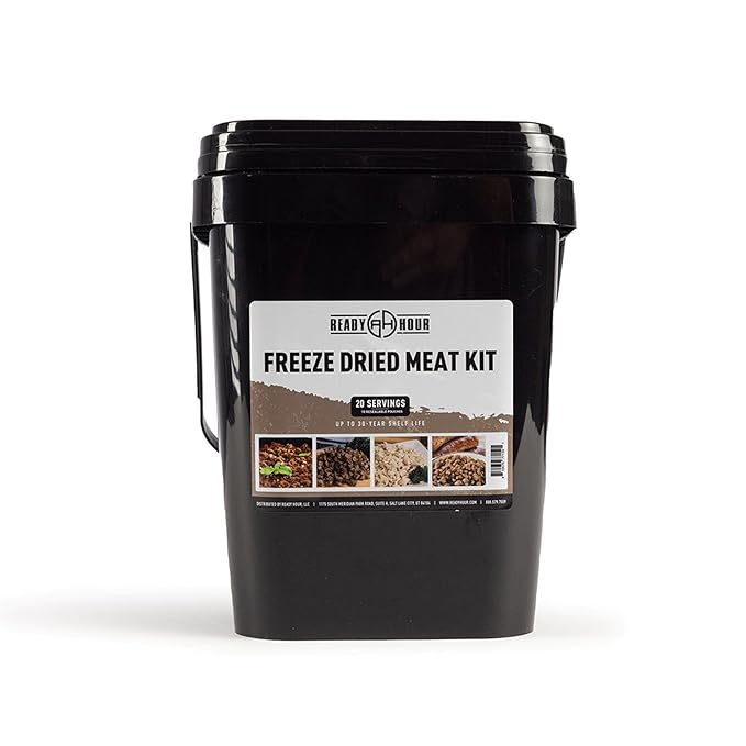 Amazon.com: Ready Hour Freeze-Dried Meat Kit (20 Servings), Emergency ...