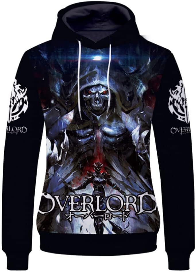 Amazon.com: BoerMee Overlord Cosplay Costume Hoodie Ainz Ooal Gown ...