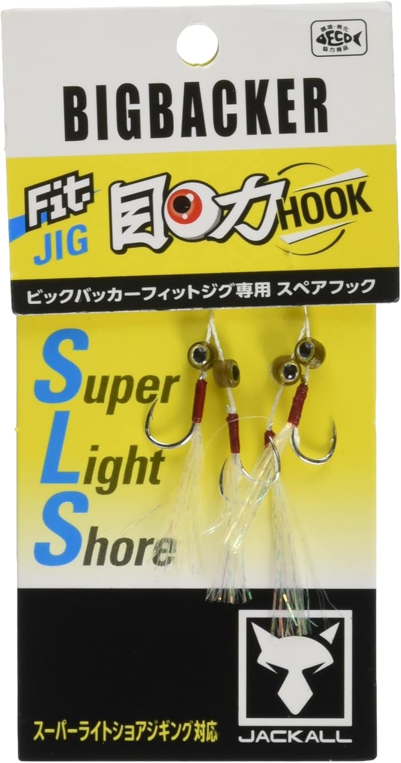 Amazon.com: JACKALL Big Backer FIT JIG Eye Hook Twin S : Everything Else