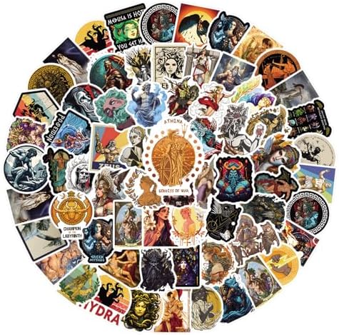 Amazon.com: 120Pcs Greek Mythology Stickers Pack，Vinyl Waterproof ...